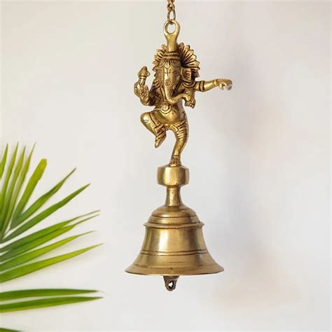 Kratidecor Ethnic Indian Handcrafted Brass Dancing Ganesha Temple