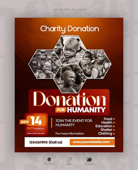 Donation Event Flyer Psd High Quality Free Psd Templates For Download