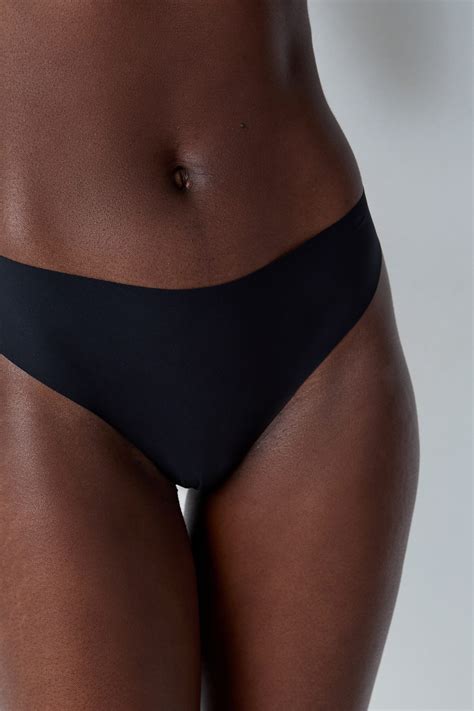 Microfiber Thong Purefit Wecare Noir Etam