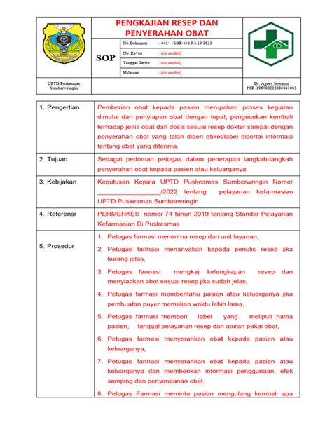 Contoh Sop Pdf