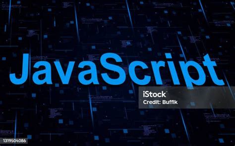 Bahasa Pemrograman Javascript Pada Latar Belakang Teknologi Dengan Elemen Kode Ilustrasi Stok