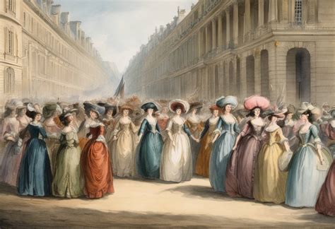 Womens March On Versailles 1789 Bread At The Gate