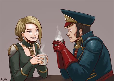Inquisitor Vail And Commissar Cain Tea Date By Lutherniel On Deviantart