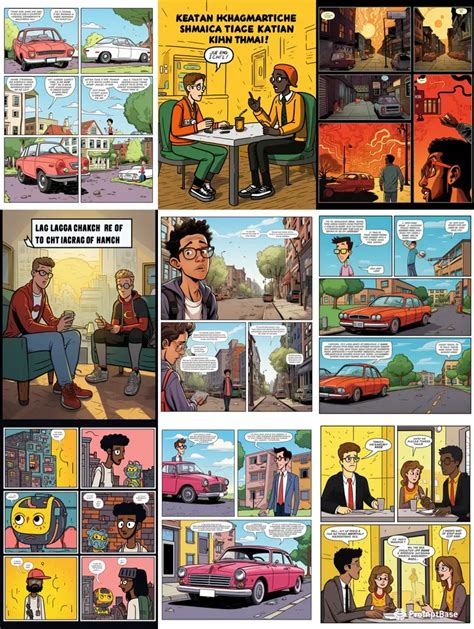 Your Own Funny Comic Panels Midjourney Prompt Promptbase