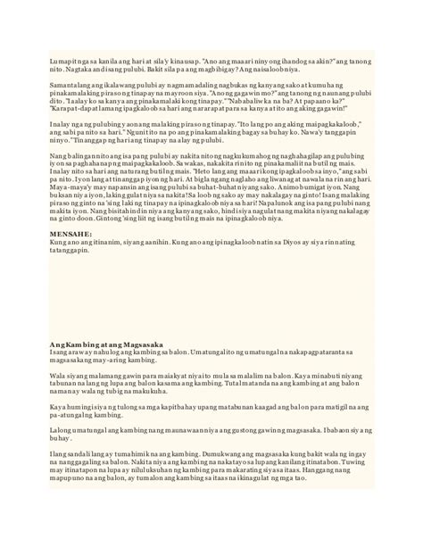 Halimbawa Ng Parabula Philippin News Collections