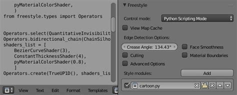 Python Scripting Mode — Blender Manual