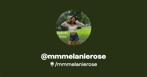 Mmmelanierose Official Tiktok Instagram Linktree