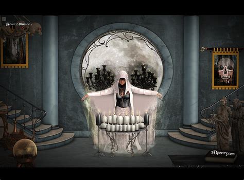 Skull Illusion 7 Ventana Con Tema De Calavera Blanca Y Gris Y Mujer