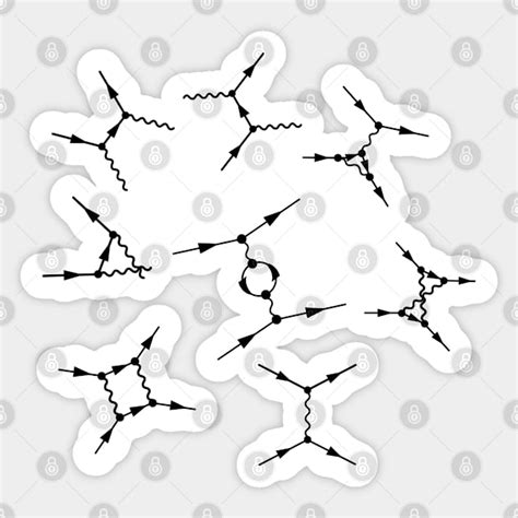 Feynman Diagrams Quantum Field Theory Basics Physics Sticker