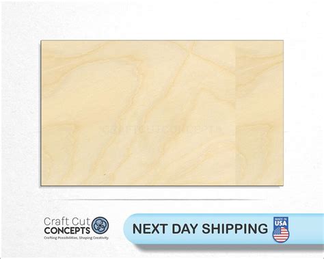 Rectangle Laser Cut Unfinished Wood Cutout Craft Shapes Etsy