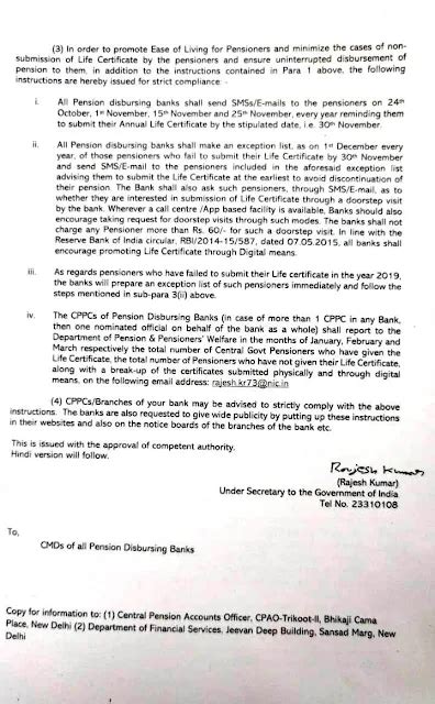 Obtaining Of Life Certificate By Banks From The Doorstep Of The