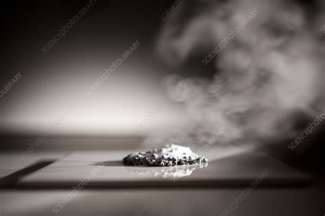 Lithium Reacting With Water Stock Image C021 6630 Science Photo Library