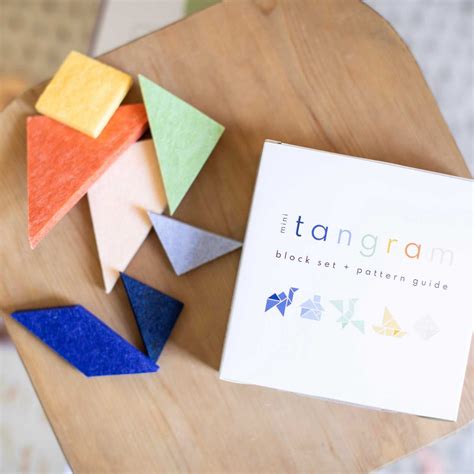 Mini Tangram Block Set Lowercase Toys