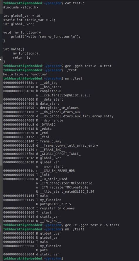 Manikanda Bharathi T On Linkedin The Nm Command In Linux The Nm