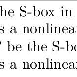 Examples Of Nonlinear Invariants Nonlinear Invariant G X Of The S Box