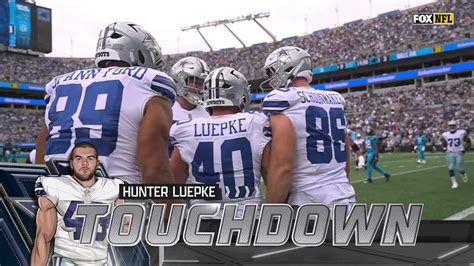Dallas Cowboys Running Back Hunter Luepkes First Nfl Touchdown Comes