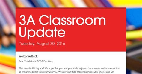 3a Classroom Update Smore Newsletters