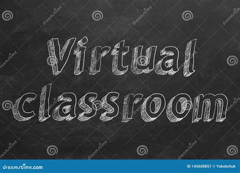 Virtual Classroom Stock Illustration Illustration Of Drawing 145608857