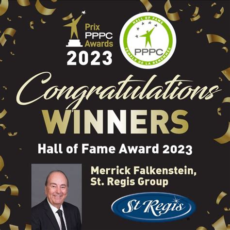 Congratulations To Our 37th Pppc Hall Of Fame Award Inductee Merrick