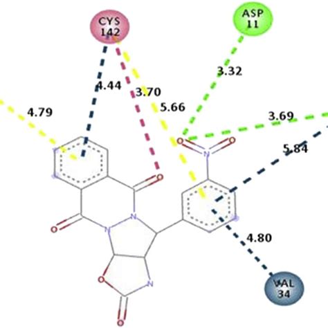 A 2d Representation Of Cmpd178 Drug Molecules Docked Into The Active