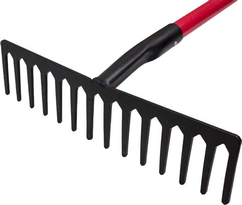 Yasong 92311 16 Inch Level Head Rake With Fiber Glass Handle And 14