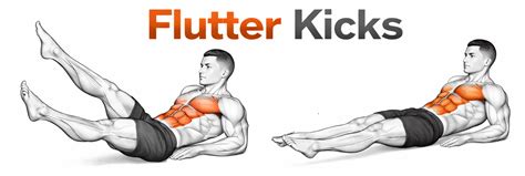 How To Do Flutter Kicks — Illustrated Workout