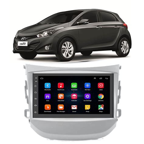 Kit Central Multimídia Android Hb20 2012 2013 2014 2015 2016 2017 2018 2019 7 Polegadas Gps Tv