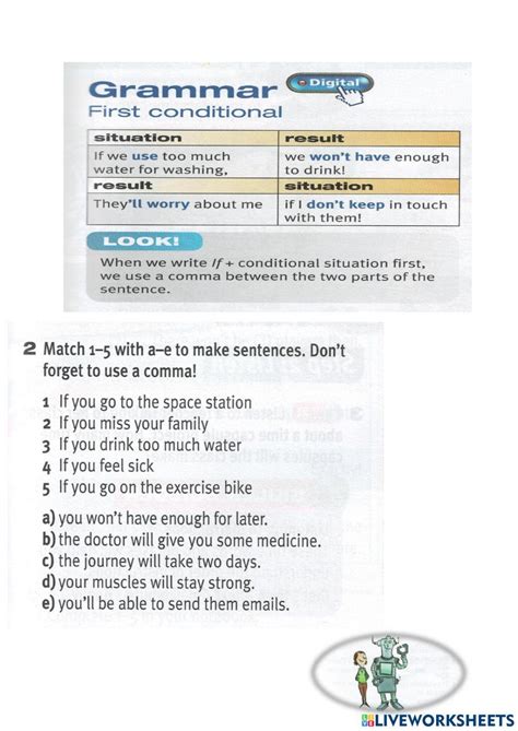 First Conditional Online Exercise For Form 1 Live Worksheets