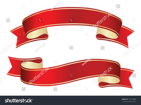 Ribbon Template Stock Vector Royalty Free 164710085 Shutterstock