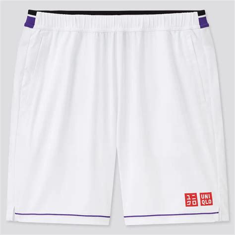 Roger Federer Rf Shorts Dry Ex Us Open Uniqlo Weiss Tennisvibe