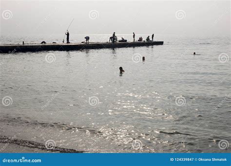 Odessa South Of Ukraine Coast Of A Black Sea Beach Langeron June 28