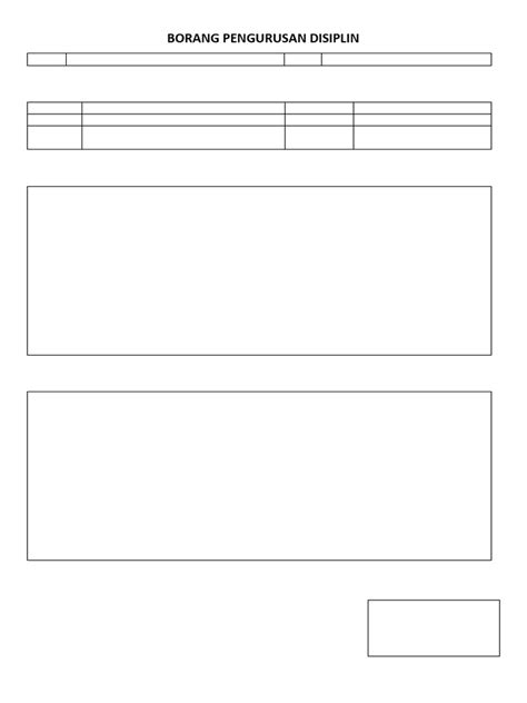 Borang Pengurusan Disiplin Pdf