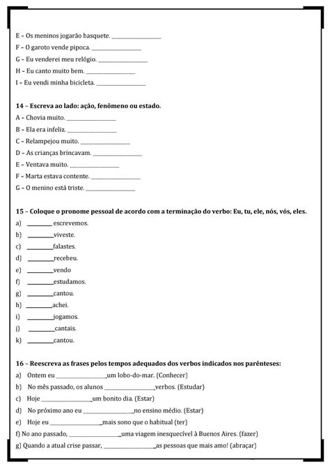 Blog Educação E Transformação Atividades De Gramática Tarefa De