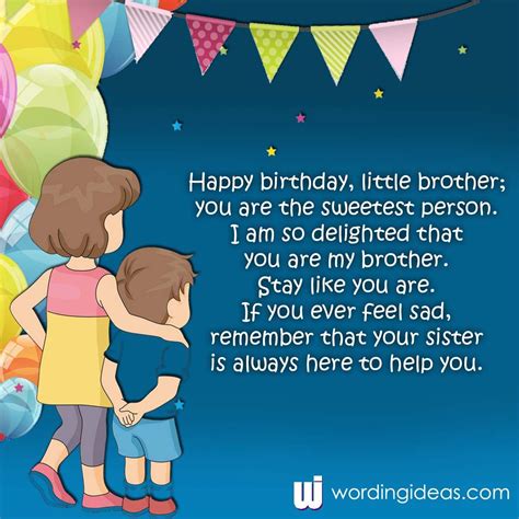Birthday Quotes For Little Brother