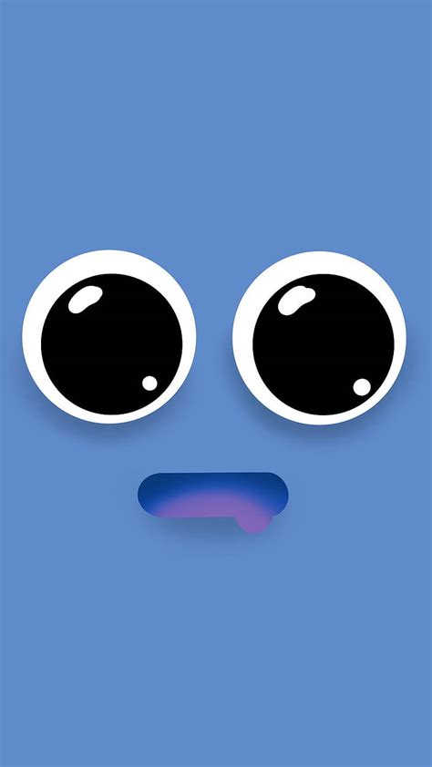 Cute Blue Emoji Wallpaper At Christopher Foss Blog