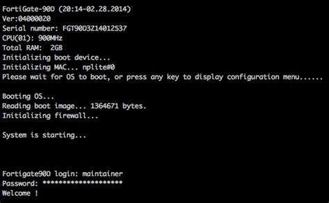 Fortigate Maintainer Hesabı Devre Dışı Bırakma Firewall Destek Merkezi