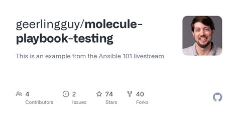 Github Geerlingguy Molecule Playbook Testing This Is An Example From The Ansible 101 Livestream