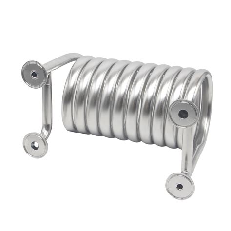 Jacketed Condensing Coil Wort Chiller 4 1 5 Tri Clamp Ports 1 2