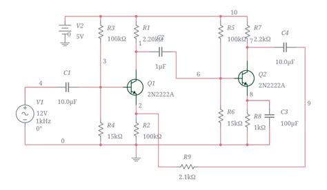 Voltage ⚡ Series Feedback Amplifier Multisim Live