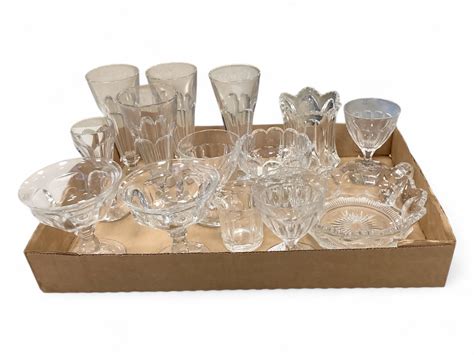 Lot Heisey Colonial Patterns