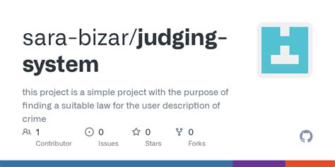 Github Sara Bizar Judging System This Project Is A Simple Project With The Purpose Of Finding