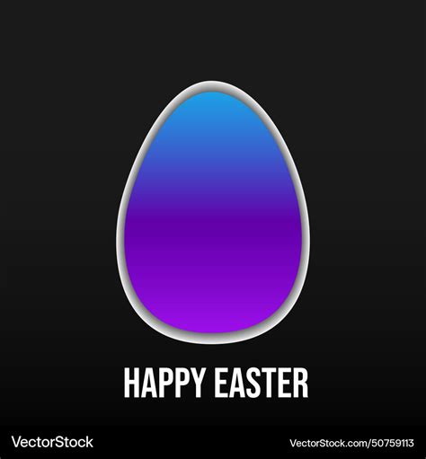 Colorful Easter Egg Happy Royalty Free Vector Image