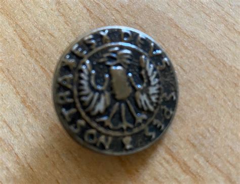 Set Of 3 Buttons Nostra Es Devs Spes God Is Our Hope Hessian