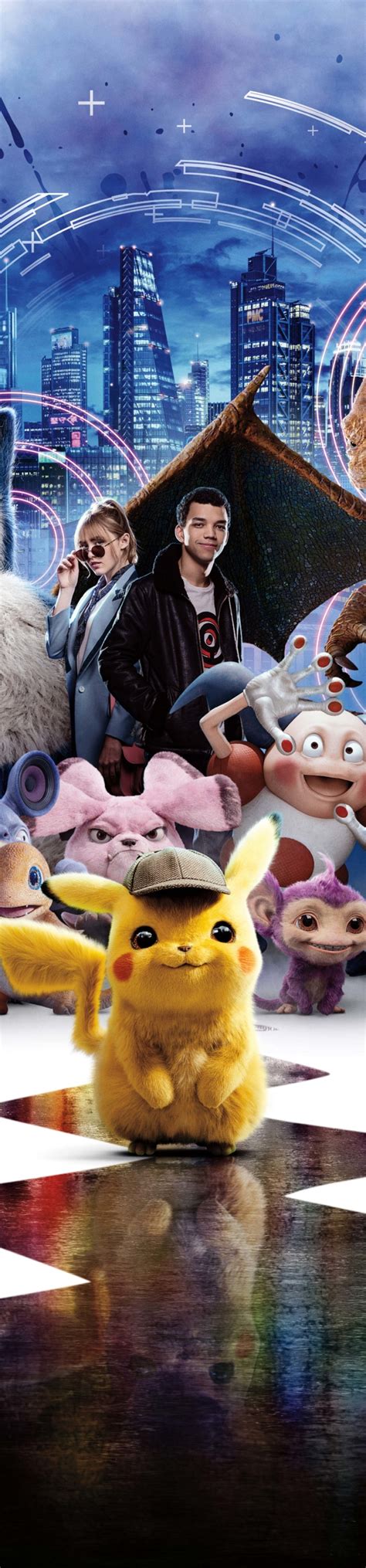 700x3000 Pokemon Detective Pikachu Characters And Pokemon 700x3000 Resolution Wallpaper Hd