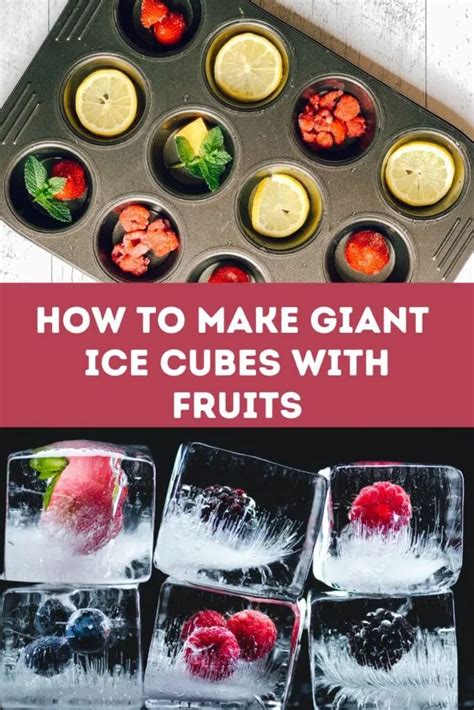 How To Make Jumbo Ice Cube With Fruits Urbaine City