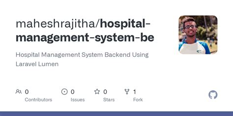 Github Maheshrajitha Hospital Management System Be Hospital Management System Backend Using