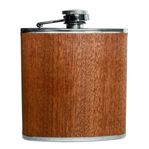 Flasque à Whisky Avec Entonnoir Finition Bois