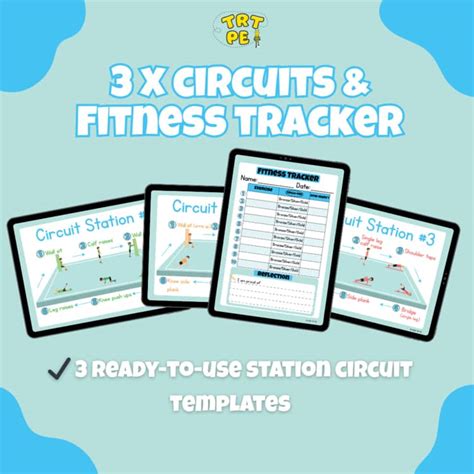 Pe Strength Bundle Task Cards Circuits Fitness Tracker Games