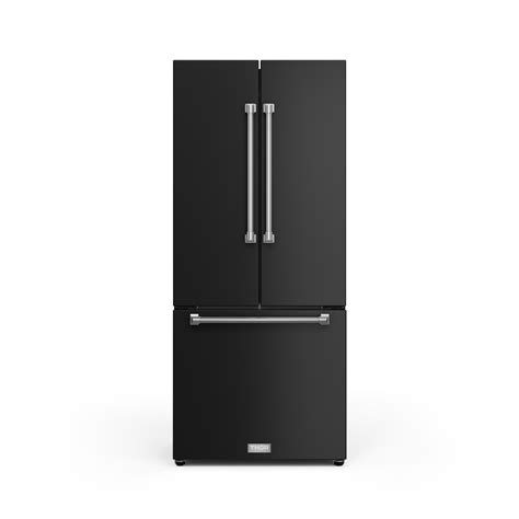 30 Inch Black Stainless Steel Counter Depth French Door Refrigerator