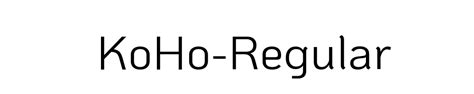 Koho Regular Free Fonts Helvetica Neue Font Free Download